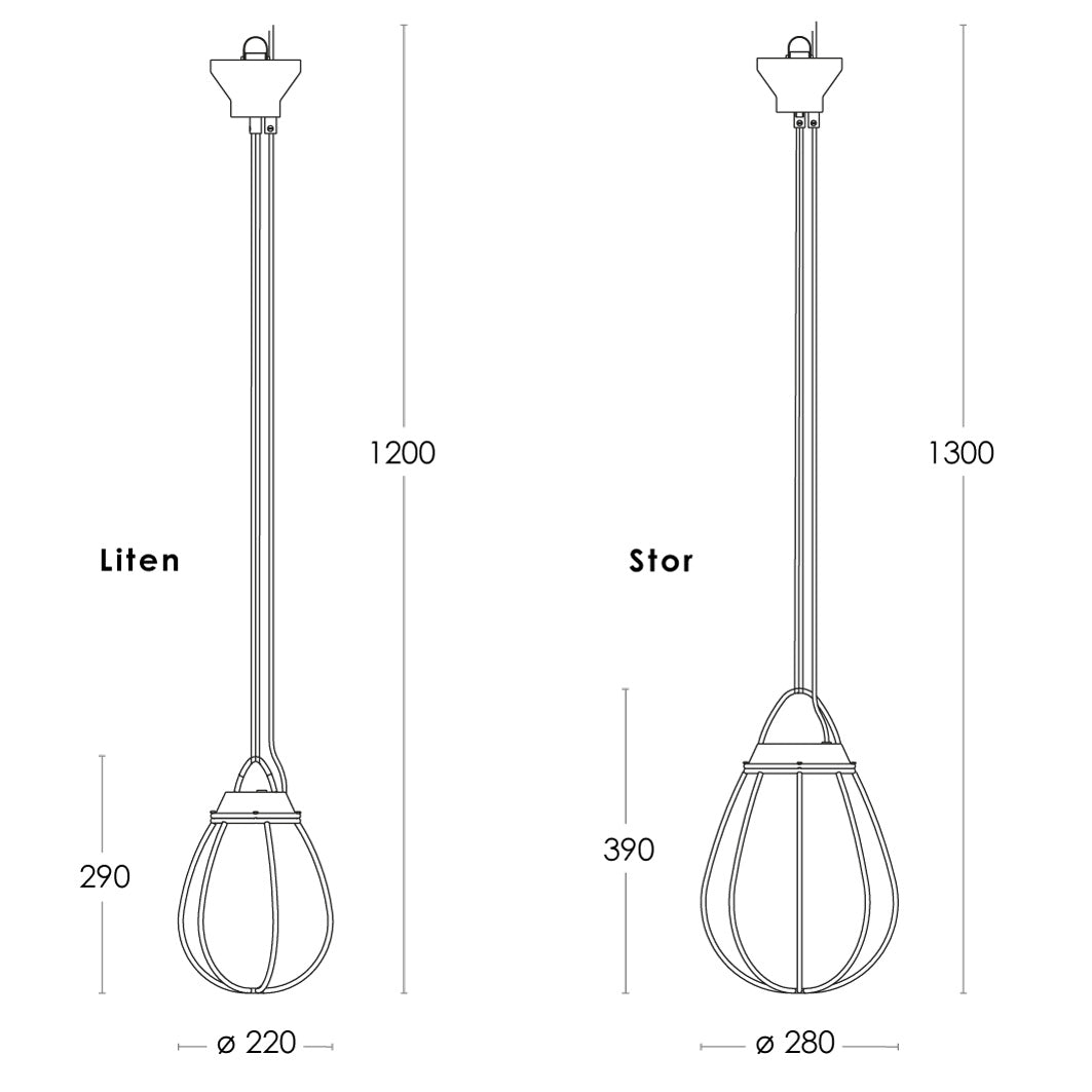 Hobo Ceiling lamp - Pendant 2 pcs. – Svenska Designlampor